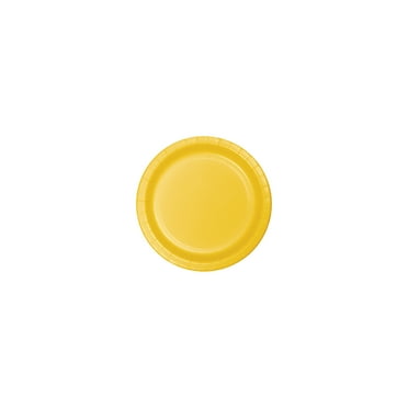 Paper Plates, 9 in, Yellow, 16ct - Walmart.com