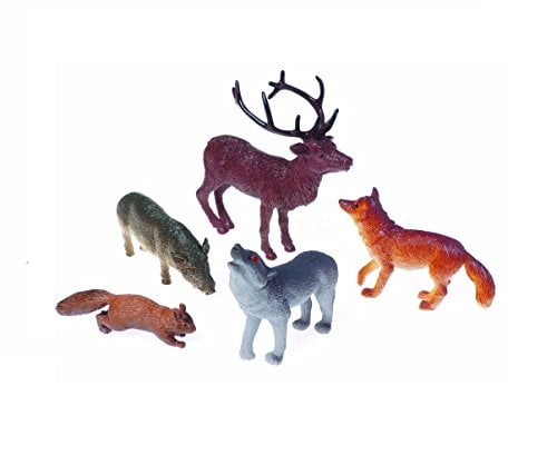US Toy Woodland Forest Toy Animal Figures Action Figure (2-Pack of 12 ...
