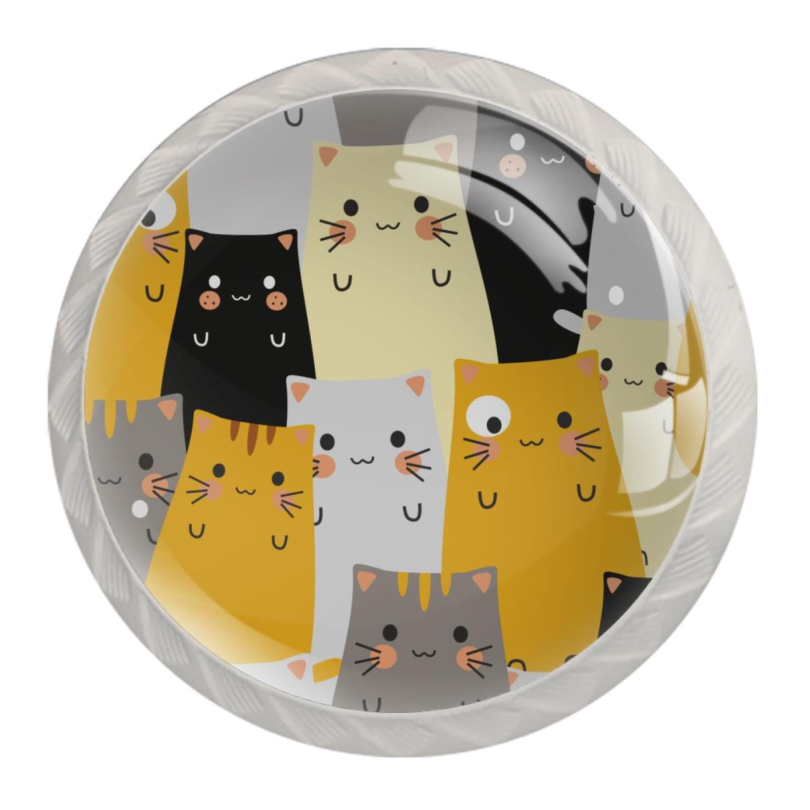 4 Pcs Funny Art Animal Knobs for Kitchen Cabinet Cupboard Dresser ...