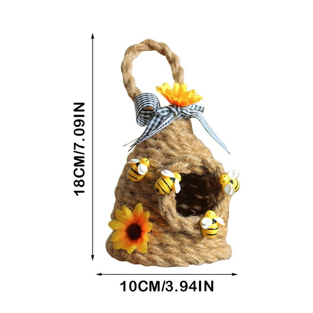 XZNGL Bee Festival Rope Decoration Sunflower Round Honeycomb Ornament ...
