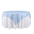 BalsaCircle 72x72 in Dusty Blue Square Accordion Crinkled Taffeta Table ...