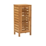 Linon Harding 3-Shelf Single Door Floor Cabinet, Natural Bamboo Finish ...