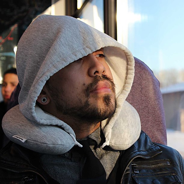 HoodiePillow - hoodiepillow brand (inflatable) travel hoodie pillow ...