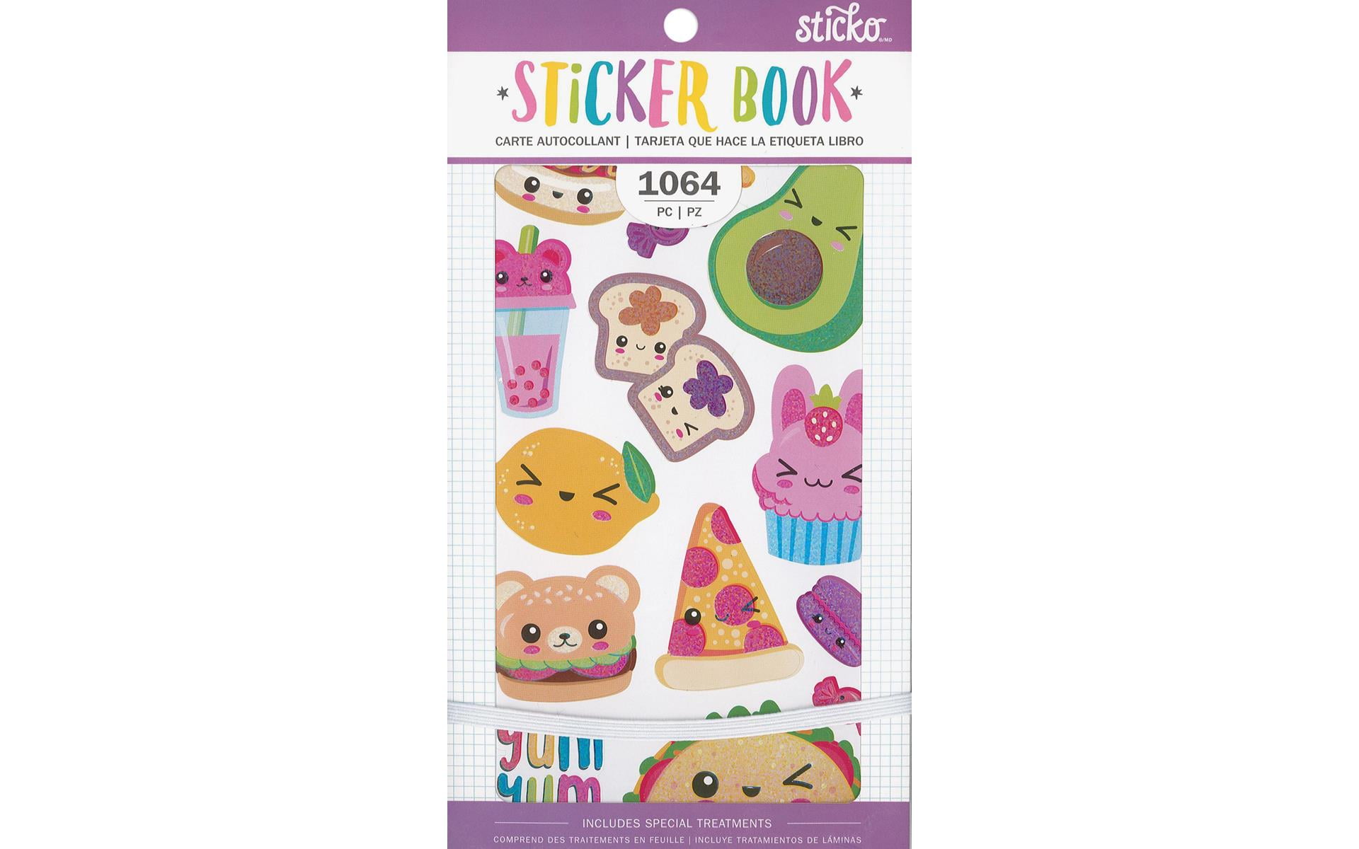 Sticko Sticker Book 4.75"X9"-Food, 1064/Pkg - Walmart.com - Walmart.com