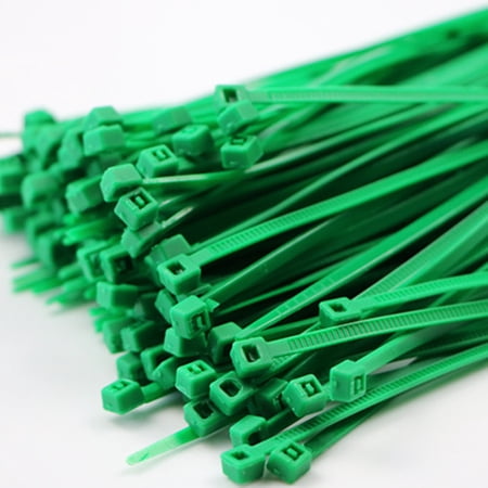 500 Pieces 200mm x 4mm Nylon Cable Ties Green - Small Size Cable Ties ...