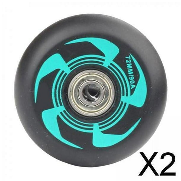 2 ruedas de patín en línea para interior y exterior, rueda de equipaje ...