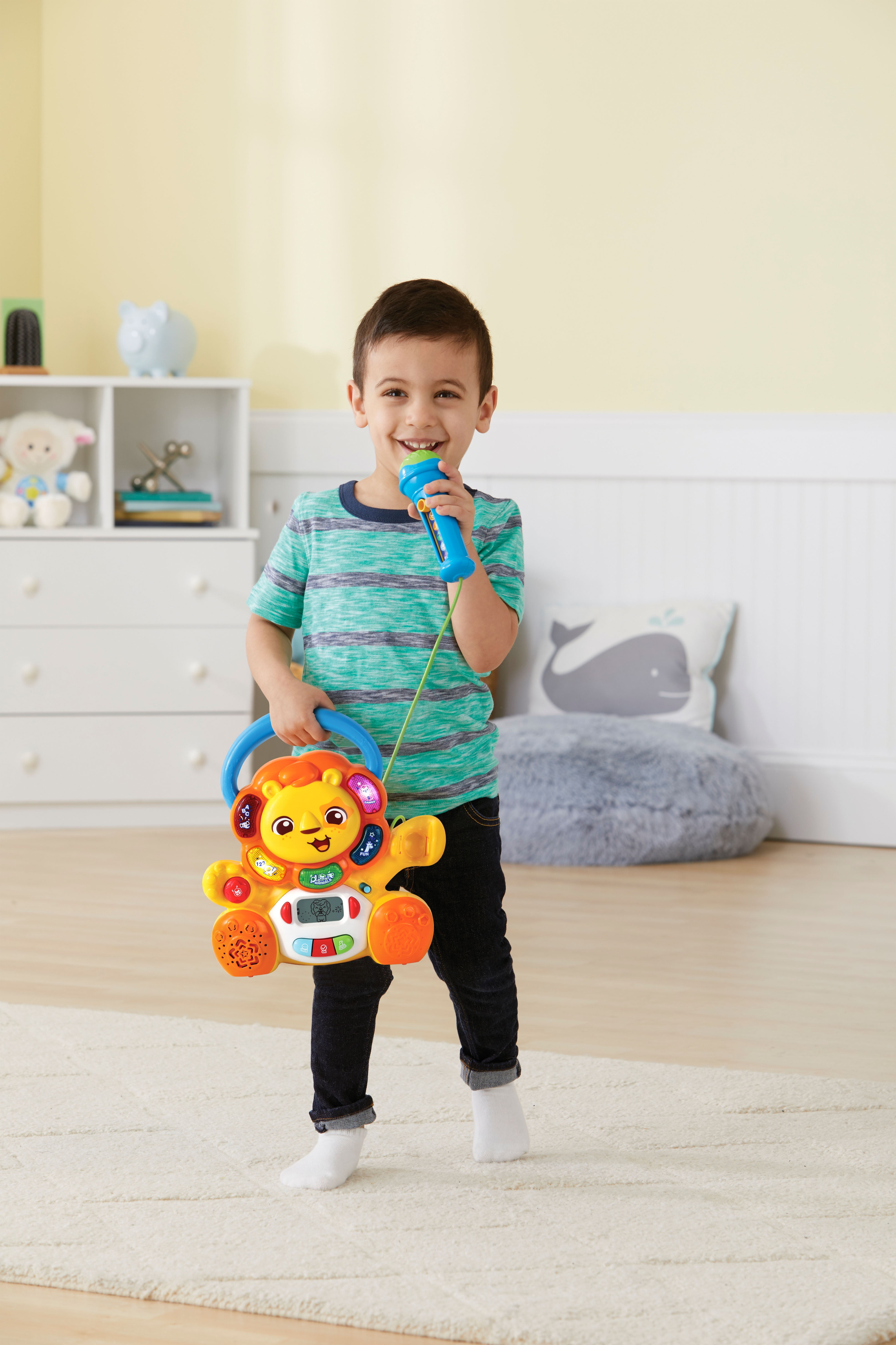 VTech Zoo Jamz Rock and Roar Karaoke - Kids Karaoke Toy Machine in ...