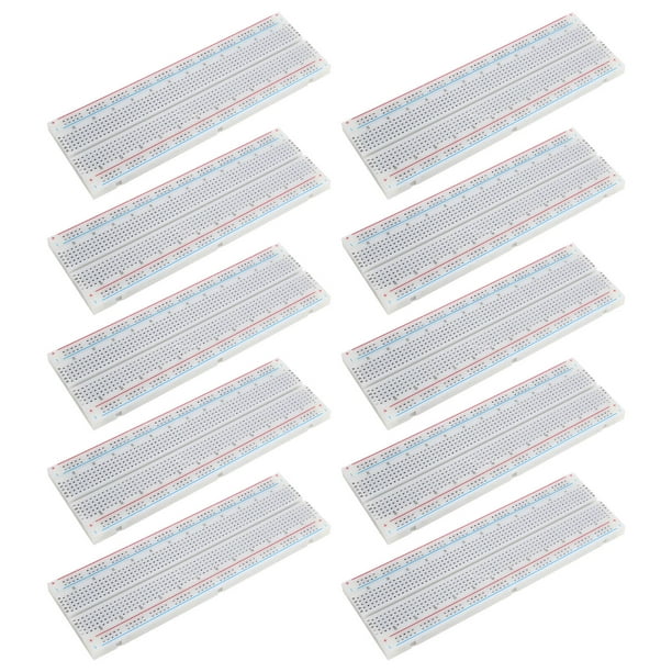 Breadboard Block,10Pcs Solderless Breadboard ABS Solderless Breadboard ...