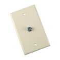 Construct Pro Wall Plate with Single F-81 Connector (Color: Ivory ...