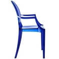 Hawthorne Collections 18.5" Modern Plastic Dining Arm Chair in Blue ...