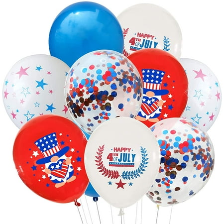 Patriotic 4th of July Latex Balloons Confetti Balloons,Fourth of July ...
