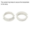 Uxcell G9 Lampshade Screw Socket Rings, M20 Shade Holder Adapter Ring ...