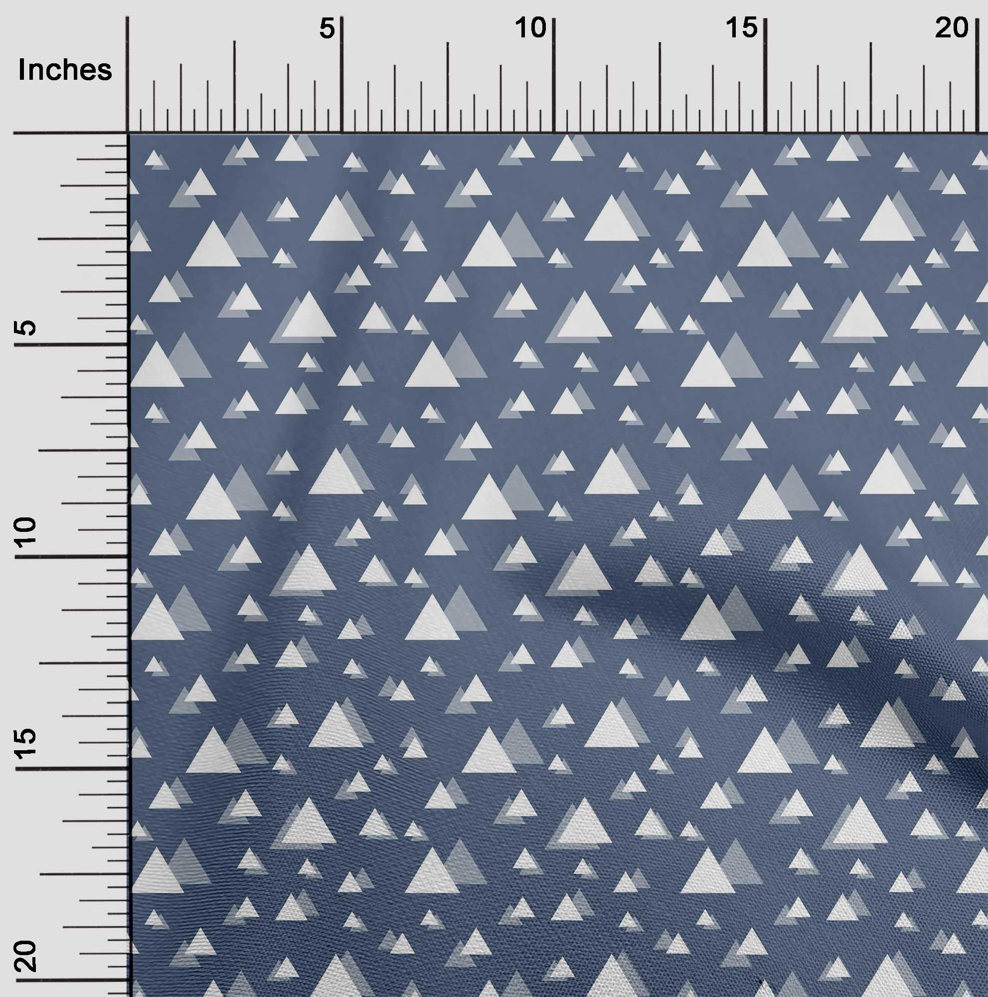 oneOone Silk Tabby Fabric Triangle Geometric Fabric Prints By Yard 42 ...