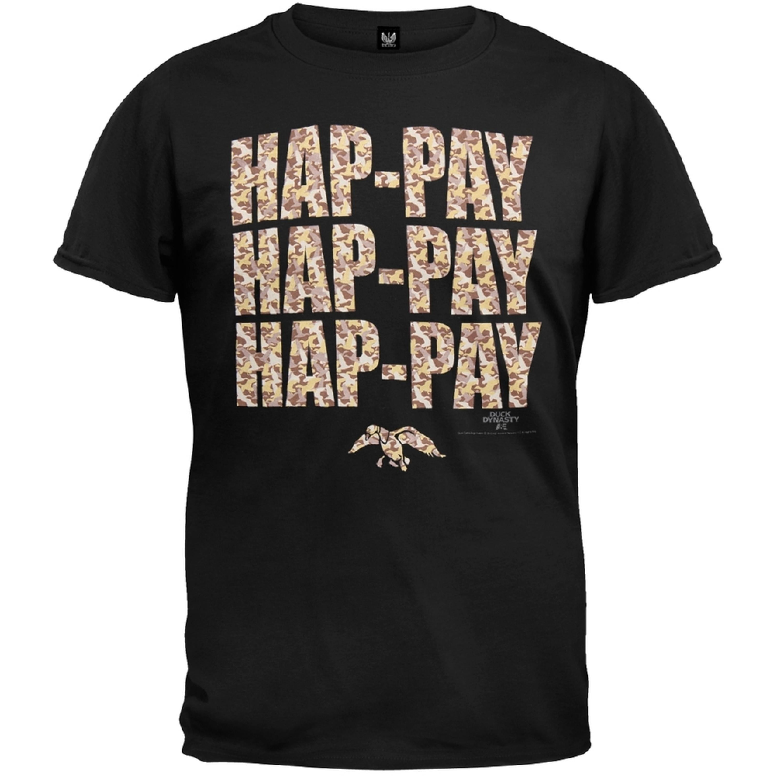Duck Dynasty - Hap-Pay Camo Logo T-Shirt - X-Large - Walmart.com
