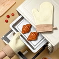 28cm Silicone Oven Mitts Heat Resistant Design Forearm Protect Mitts ...