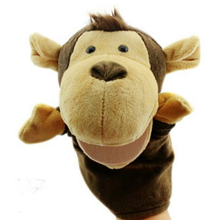 Baby kids plush toy cartoon animal puppet talking animal glove puppet ...