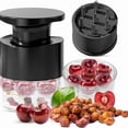 7-Hole Cherry Pitter Tool, Quick Release Multi Fruit Corer with Base ...