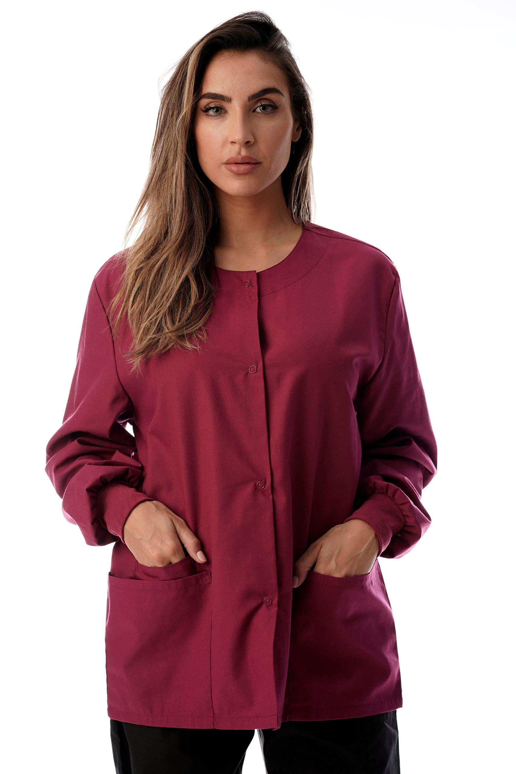 Just Love Women's Solid Scrub Jacket - Comfortable and Professional ...