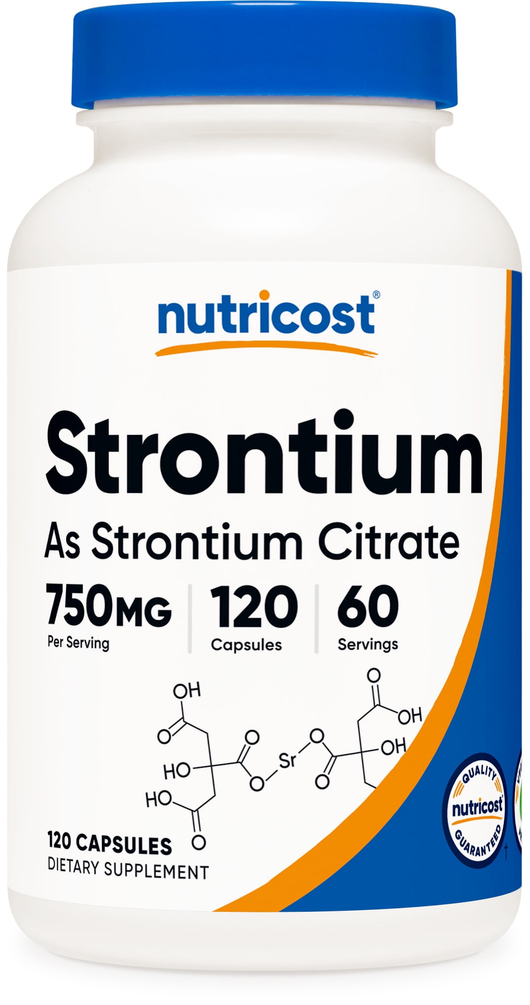Nutricost Strontium Capsules 750mg, 120 Capsules, Supplement - Walmart.com