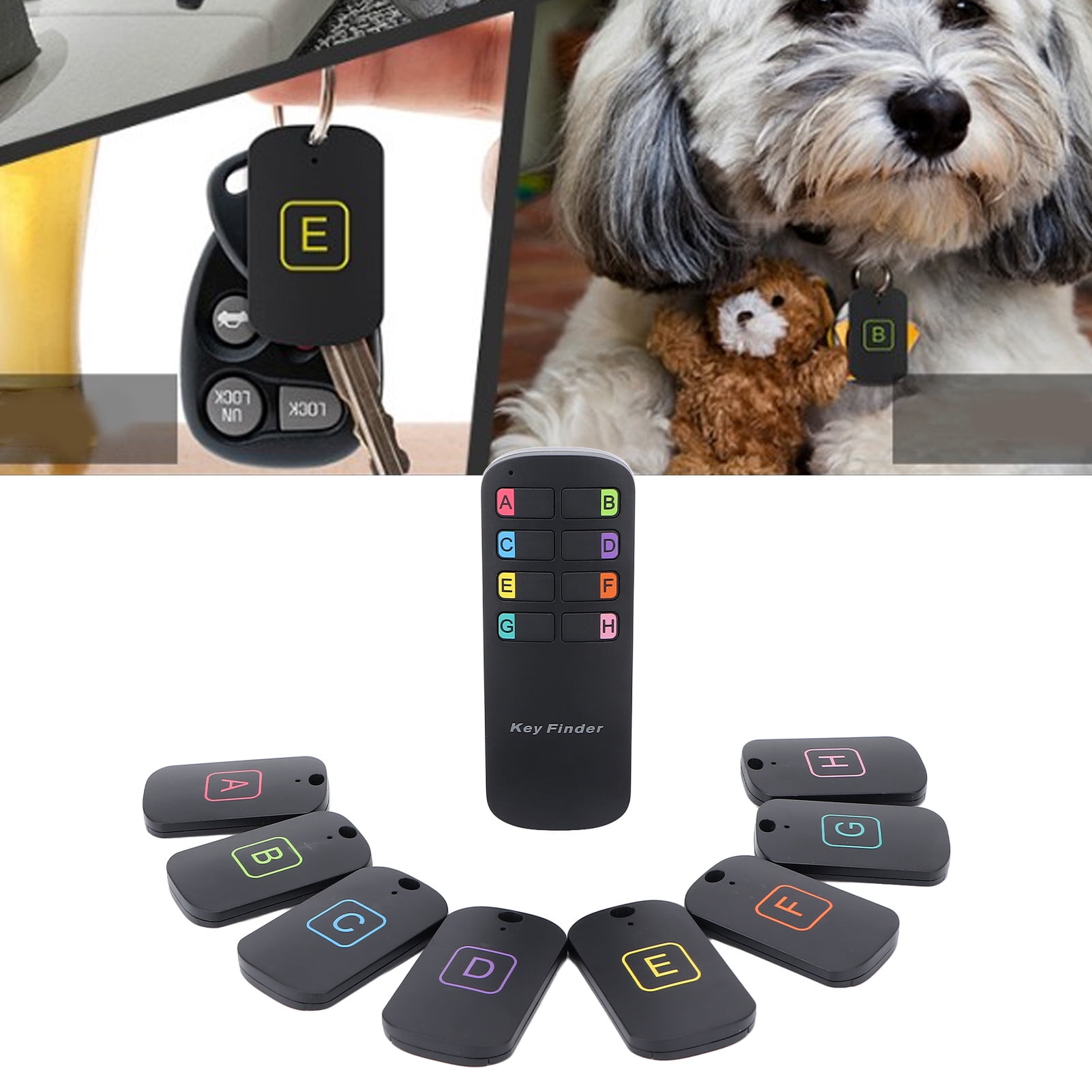 Finder Wireless Key Finder 75-85DB localizador de alarma de Sonido 8 ...