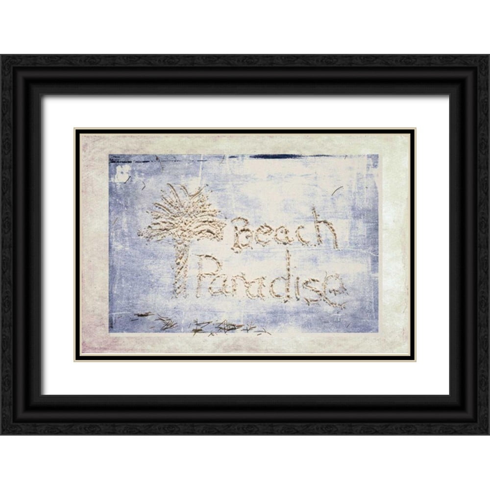 Murdock, Ramona 32x23 Black Ornate Wood Framed with Double Matting ...