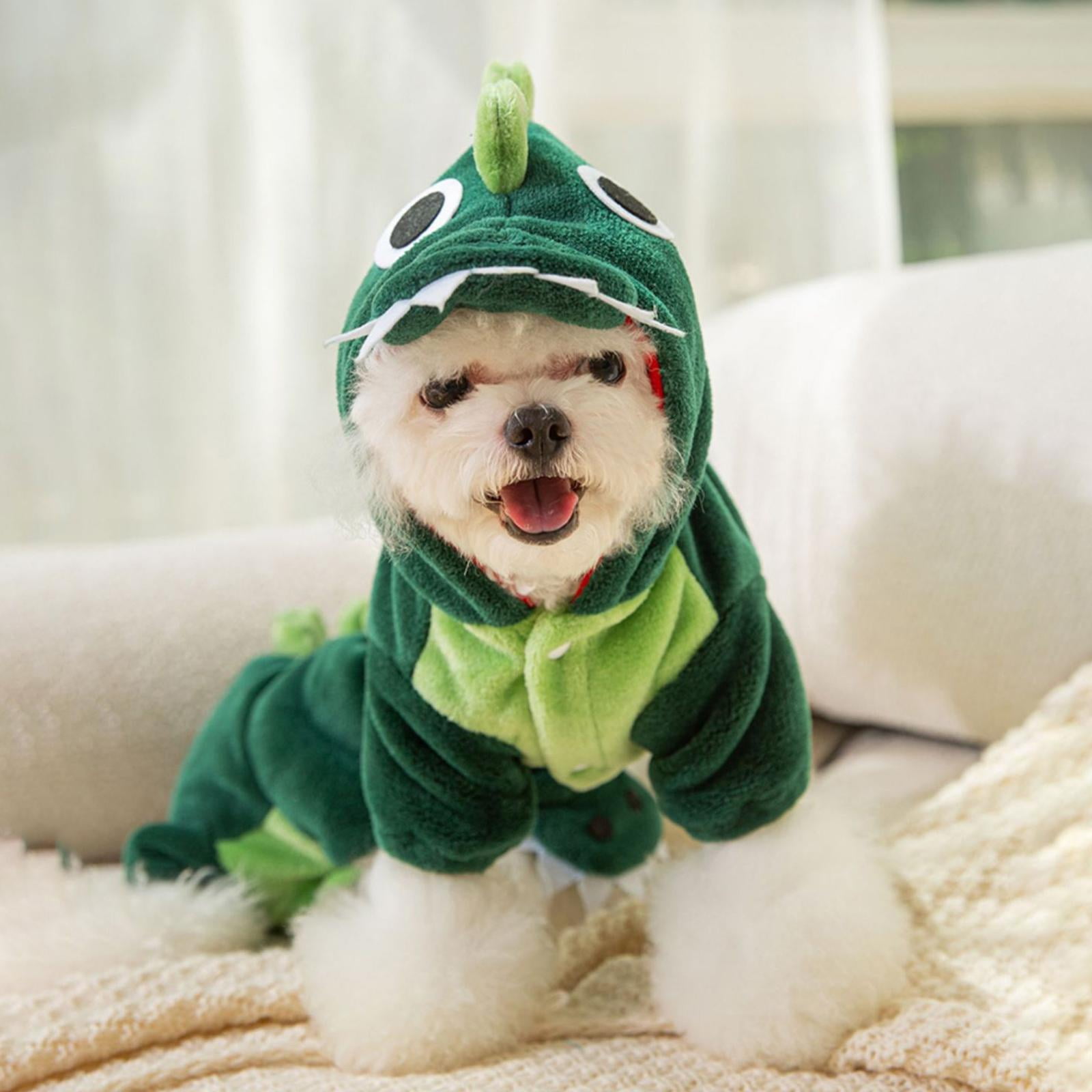 Cute Dog Costume Christmas Costume Cat Clothes Green COLOR PET Costume ...