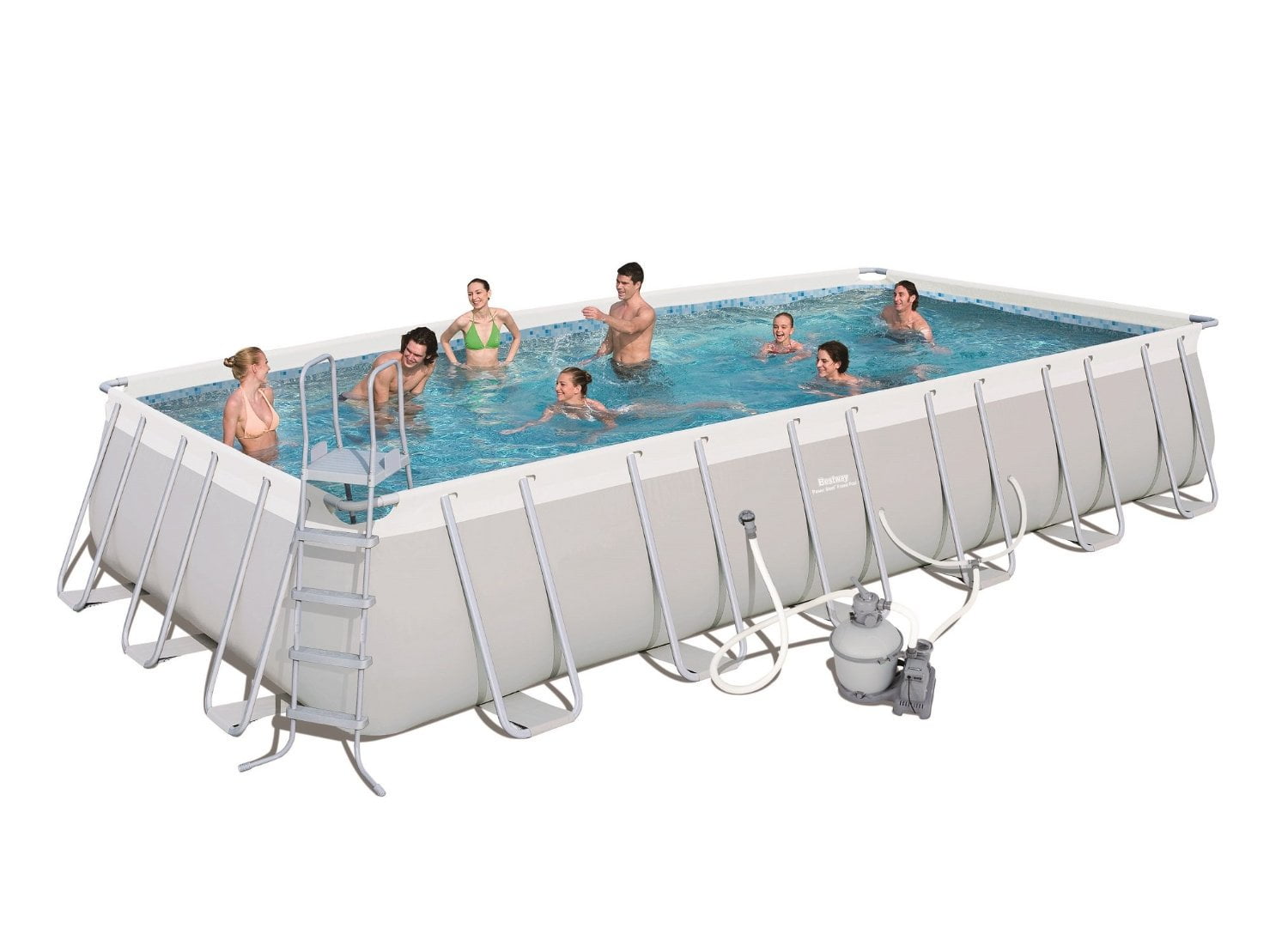 Bestway 24 X 12 X 52 Rectangular Frame Above Ground Swimming Pool