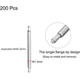 20mm Watch Band Pin 1.3mm Dia Stainless Steel Single Flanged End Spring ...