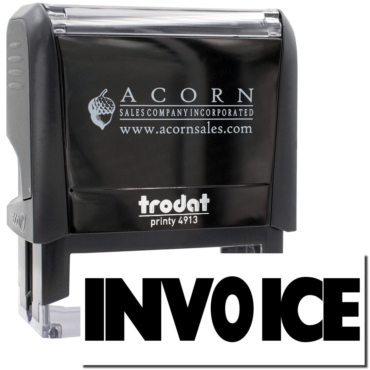 Large Self-Inking Invoice Stamp, Trodat Printy 4913, Press and Print ...