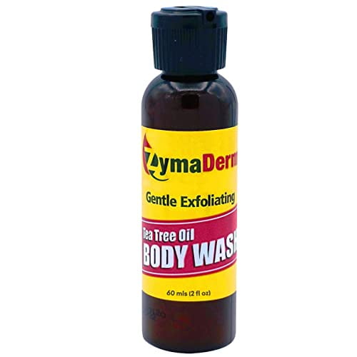 ZymaDerm Natural Tea Tree Oil Body Wash, Gentle Exfoliating Tea Tree ...
