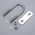 URIJDAS-6 Pack Square U-Bolts, Stainless Steel U-Bolts with Frame ...