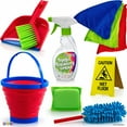 Kids Cleaning Set 12 Piece - Toy Cleaning Set Includes Broom, Mop ...