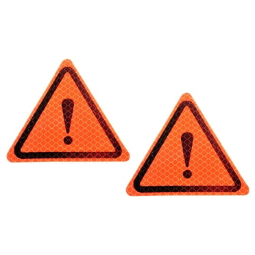 Uxcell Reflective Stickers, 2 Pack 3.94 x 3.94 Inch Adhesive Night ...