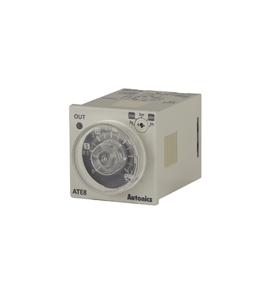 ATE8-43 Autonics Timer, Analog, 3 Sec/ 30 Sec/ 1 Min/ 30 Min/ 3 Hour ...