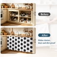Abstract Soccer Skin Cabinet Curtains for Kitchen 28"Wx51"L, Modern ...
