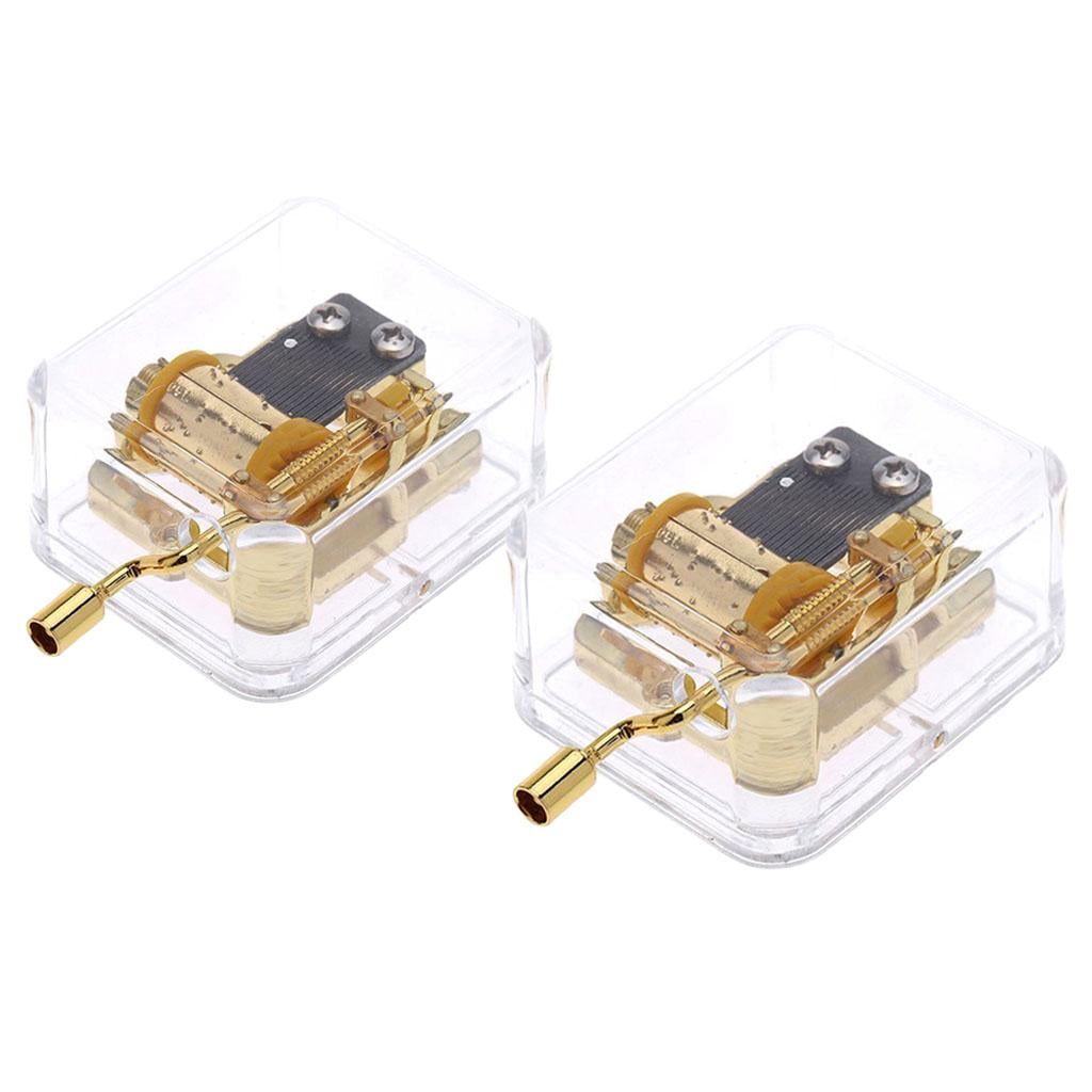 Caja de música de manivela con movimiento mecánico Regalo de cumpleaños ...