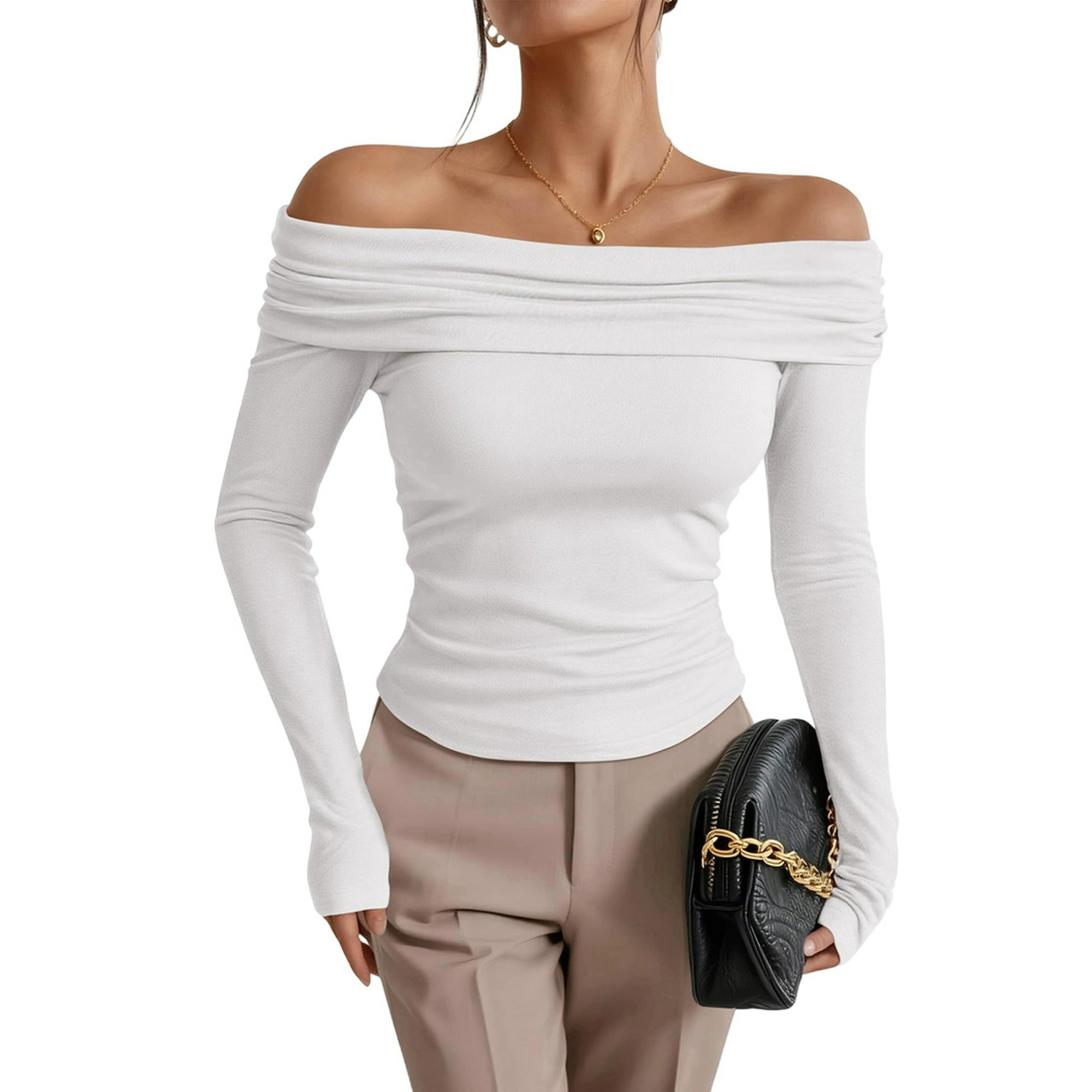 Click here for Unbranded Womens Off Shoulder Tops Dressy Casual S... prices