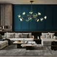 RRTYO Modern Large Bubble Sputnik Chandelier in Black or Gold for ...