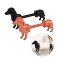 AOOOWER 2X Lovely Dog Patterned Toilet Roll Storage Stand Dachshund ...