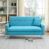 Aukfa Loveseat Sofa Couch with Storage Underneath, Small Couch for ...