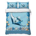 Oceans Devilfish Sea Stars 3 Pieces Quilt Set,1 Quilt with 2 Shams ...