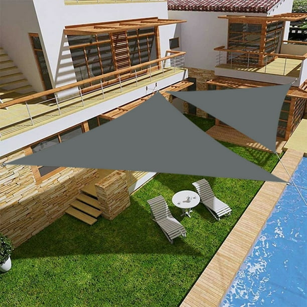 Sun Shade Sail Triangle Waterproof 6.5/10/12/16FT Outdoor Garden Patio ...