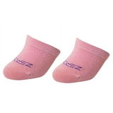 ZeroSock Womens Bamboo Toe Capper Socks With Grip (4 Pairs Per Box) (Women's Size 5.5-8.5, Pink ...