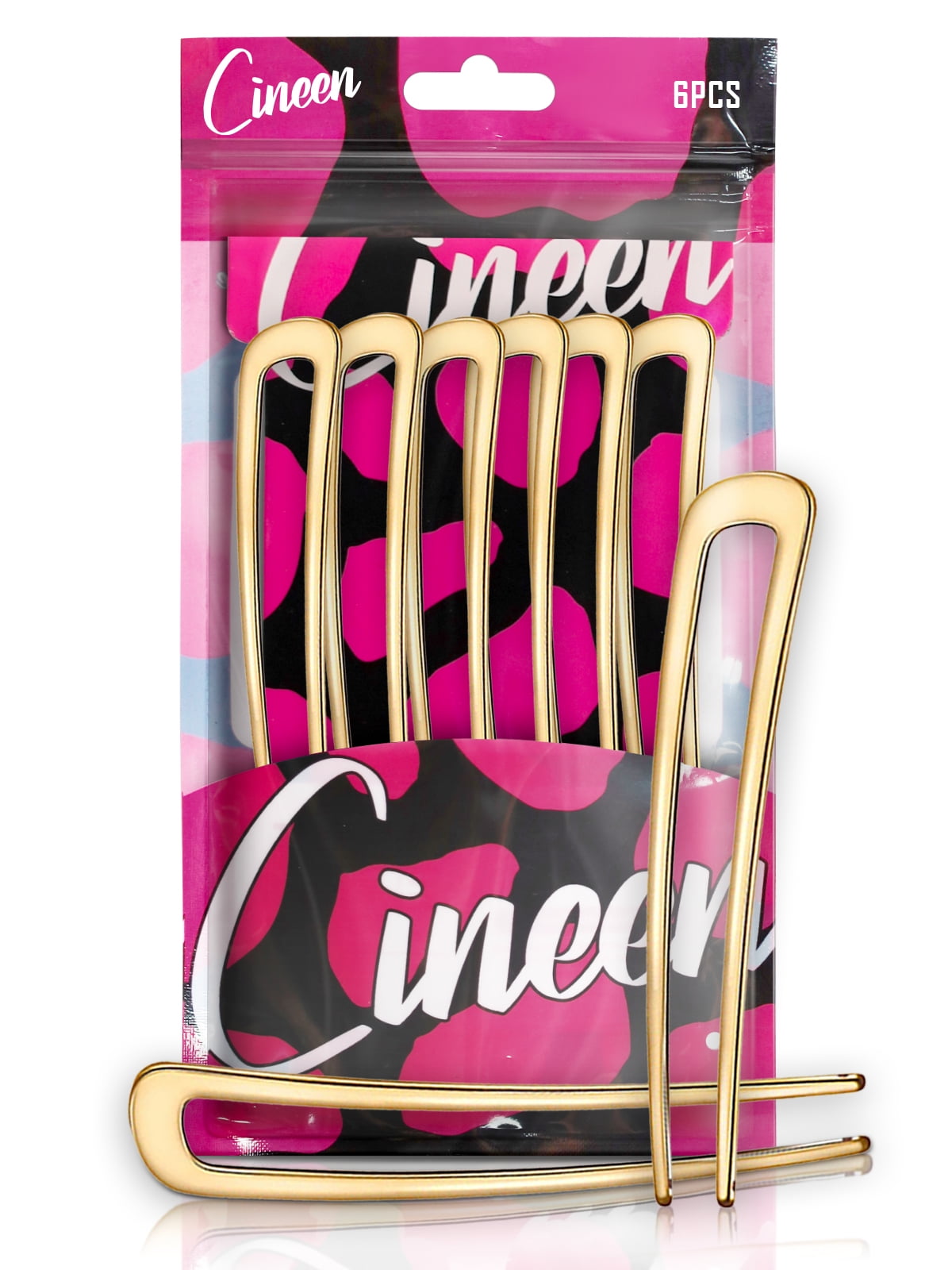 Cineen U Shaped Hair Pins Metal Vintage Hair Sticks French Hair Pin Hairstyle Chignon For Women
