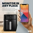 Smart Air Fryer 4.7 Qt App-Controlled Digital Air Fryer, 7 Presets, 400 ...
