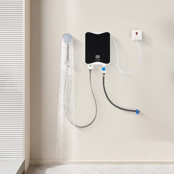 Miumaeov 110V 3500W Mini Electric Tankless Instant Hot Water Heater ...