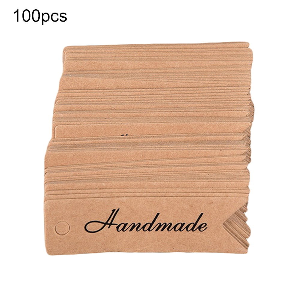 Farfi 100Pcs Thank You Handmade Letters Paper Price Tag Gift Decor ...