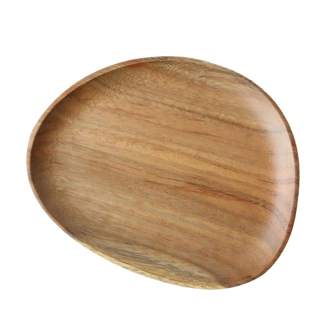 Vintage Natural Wood Kitchen Serving Tray Dishes For Fruit Snacks ...