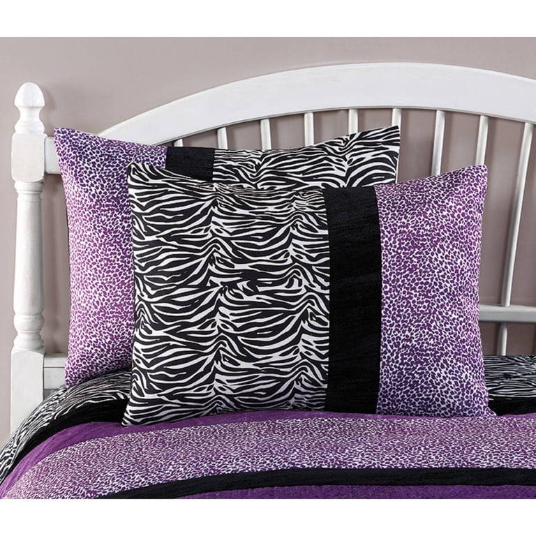 Purple Zebra Stripes Bedding