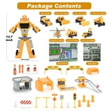 PayUSD 3-in-1 Transforming Construction Truck Robot Toys for Boys 3-8 ...
